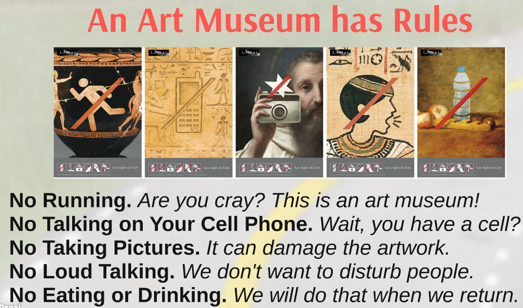 Cassie Stephens: museum etiquette