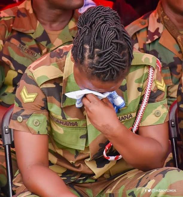 Photos: Major Maxwell Mahama buried amidst tears