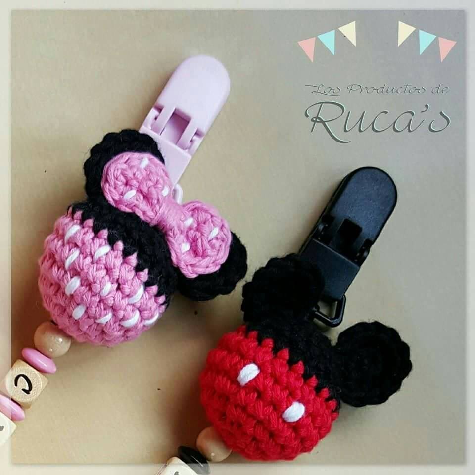 El Blog de Ruca's: Patrón chupetero Mickey & Minnie