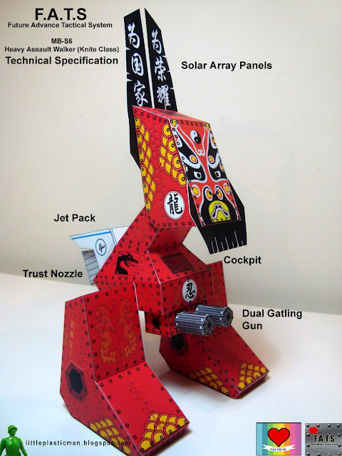 MB-S6 Heavy Assault Walker (Knite Class) Papercraft | Papercraft ...