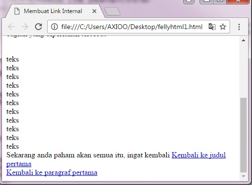 Cara Membuat Internal Link / Tautan Internal pada Satu Halaman HTML ...