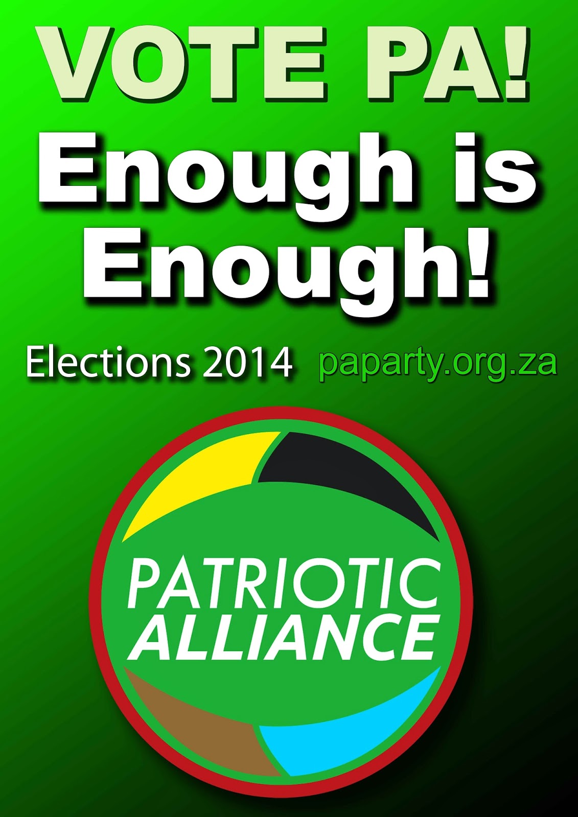 Patriotic Alliance Party / Patriotic alliance policy statement and ...