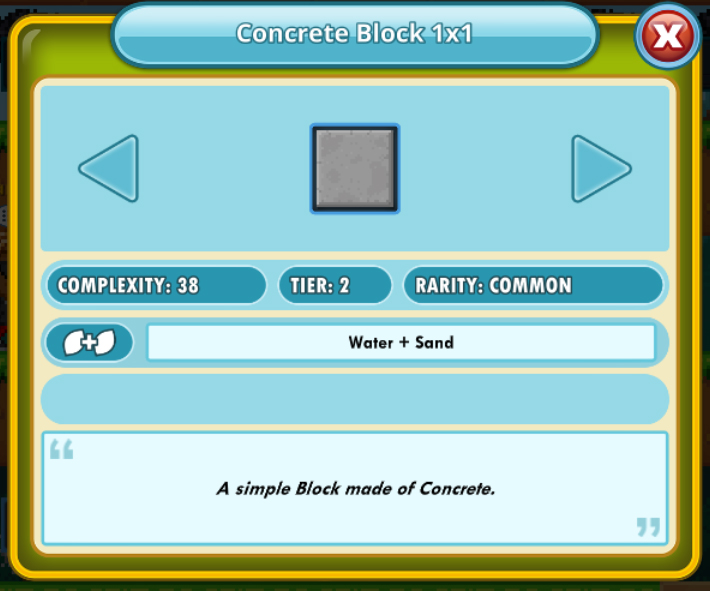Pixel Worlds Farming: CONCRETE BLOCK 1X1