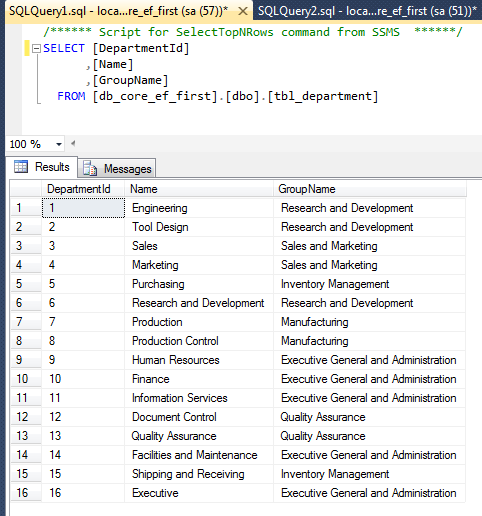 ASP.NET Core: Entity Framework Query through Database - Asma's Blog
