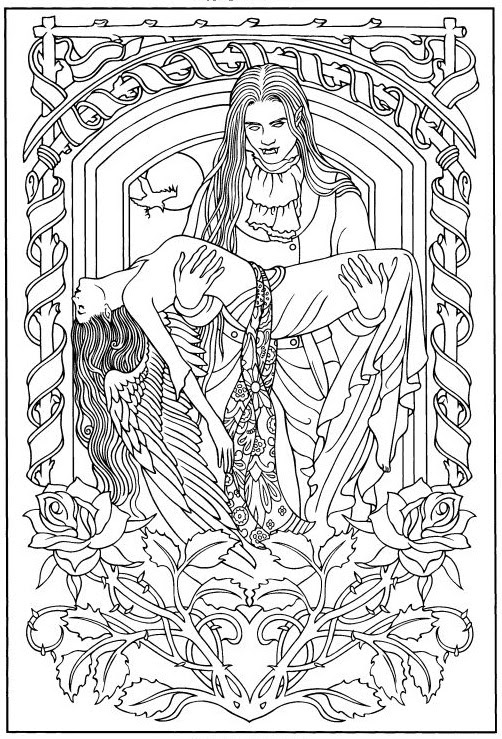 vintage gothic: Gothic Coloring Books Plus Free Gothic Coloring Pages ...
