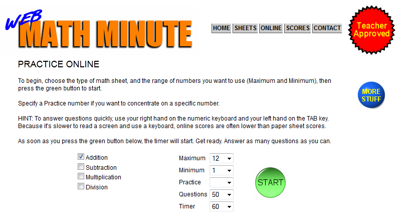 Tech Coach: Mad Minutes
