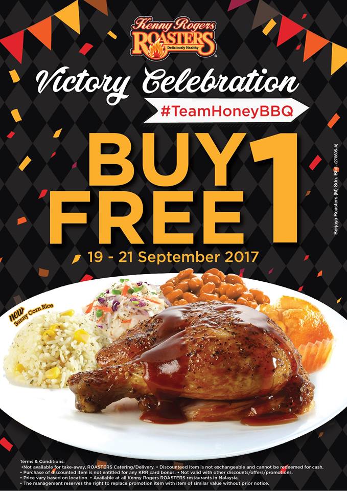 Kenny Rogers Roaster Buy 1 Free 1