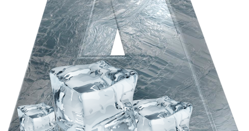 M. Michielin Alphabets: ALFABETO DE GELO PNG TEXTURA DE GELO E CUBOS DE ...