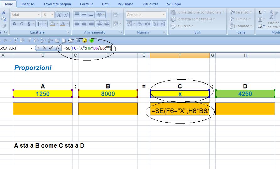 7) In questo caso il calcolo è più complesso e meno intuitivo, quindi ...