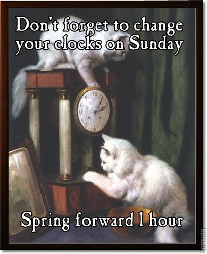 LilacsNDreams: Sunday Spring Forward 1 Hour Reminder