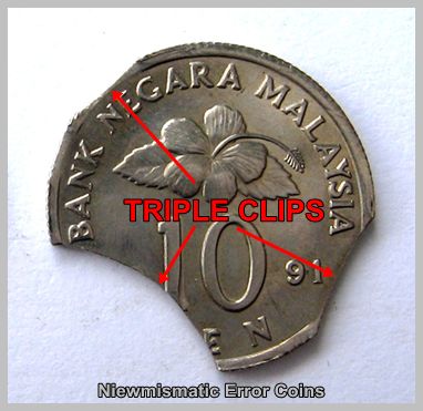 TRIPLE CLIPS ERROR COINS | Error coins