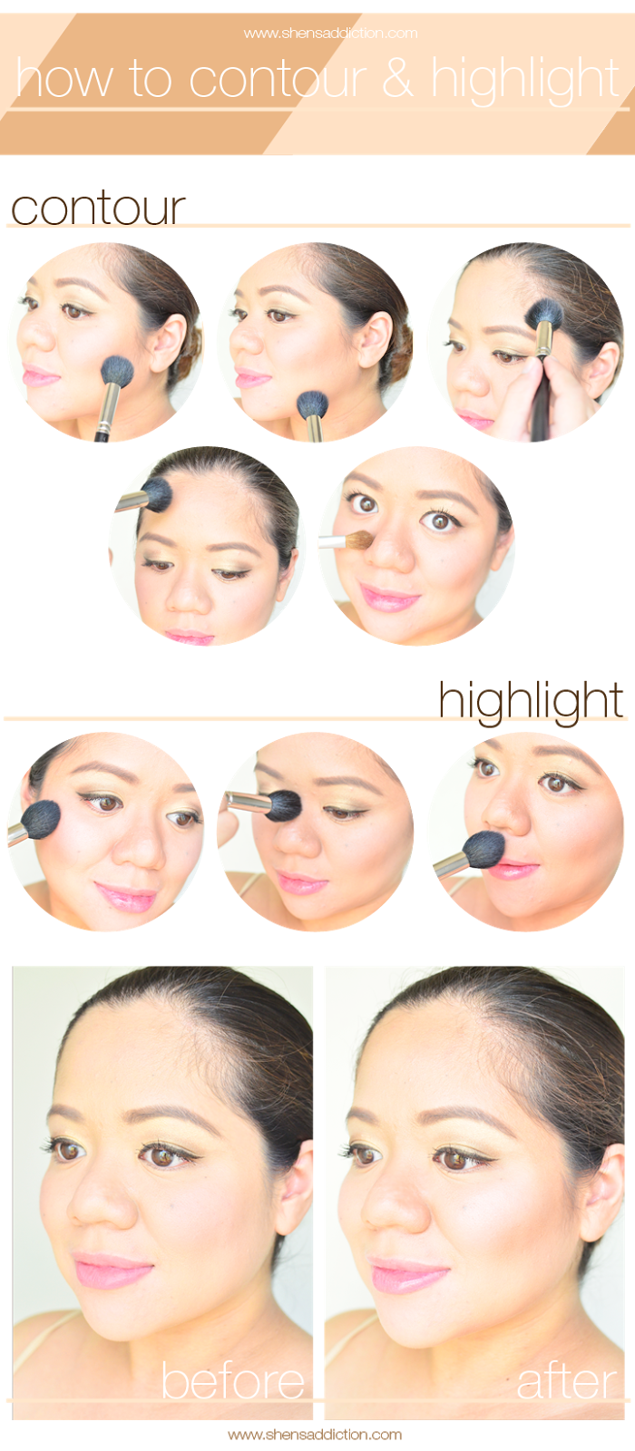 How To Contour and Highlight Your Lovely Face - Shen's Addiction