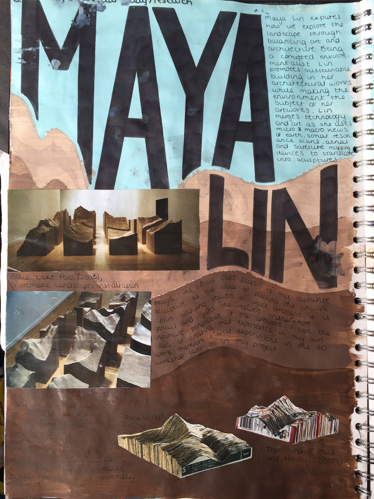 Art and Design: UNIT 8 Artist Research: Maya Lin