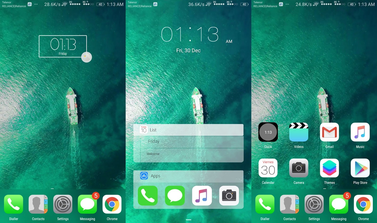 IOS 10 Dark Theme v3