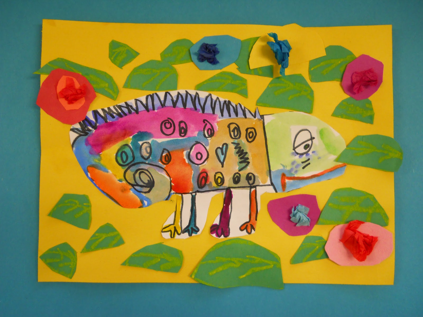 The Elementary Art Room!: Chameleon's Colors