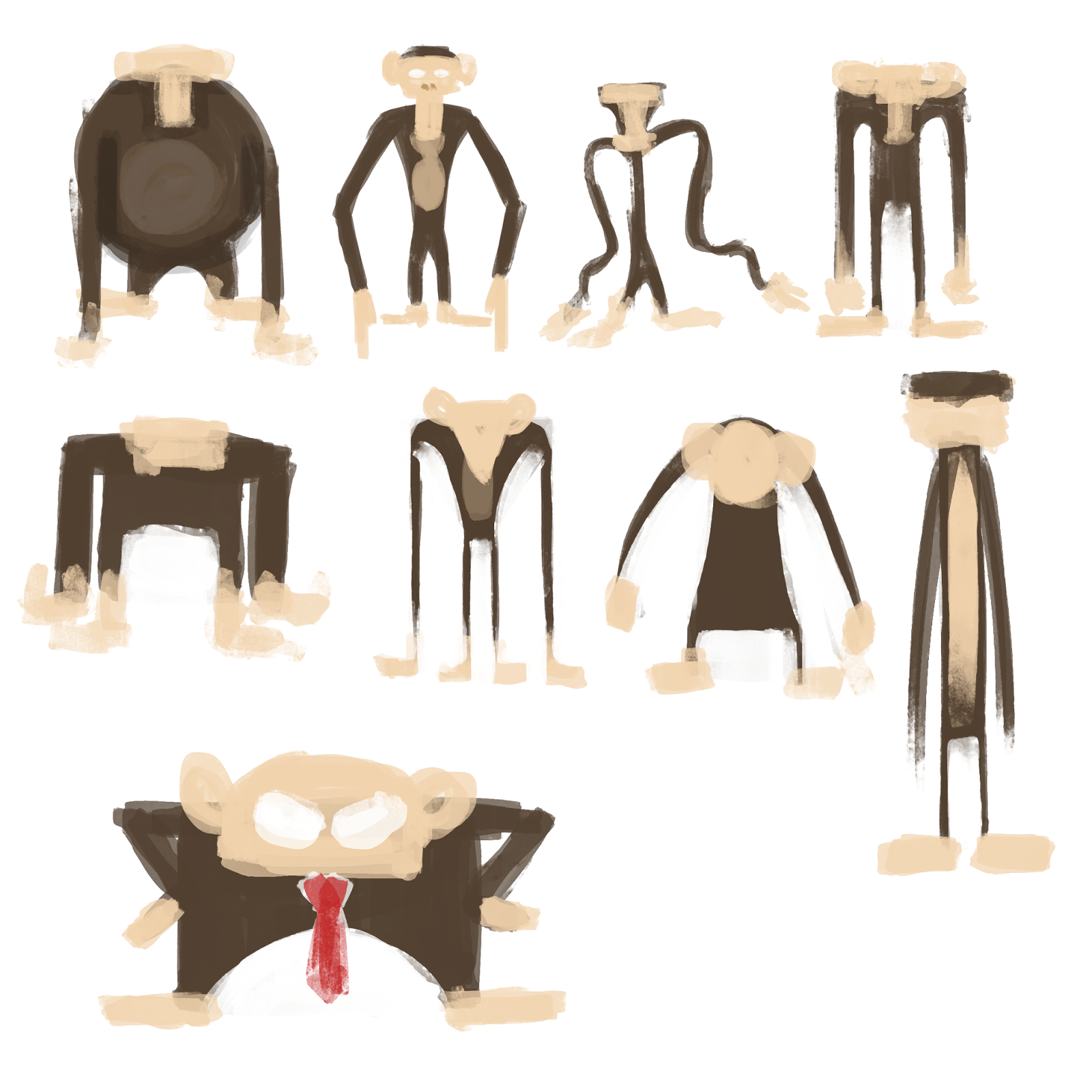 Ben Hudson's Animation Blog: Monkey Visual Development Drawings