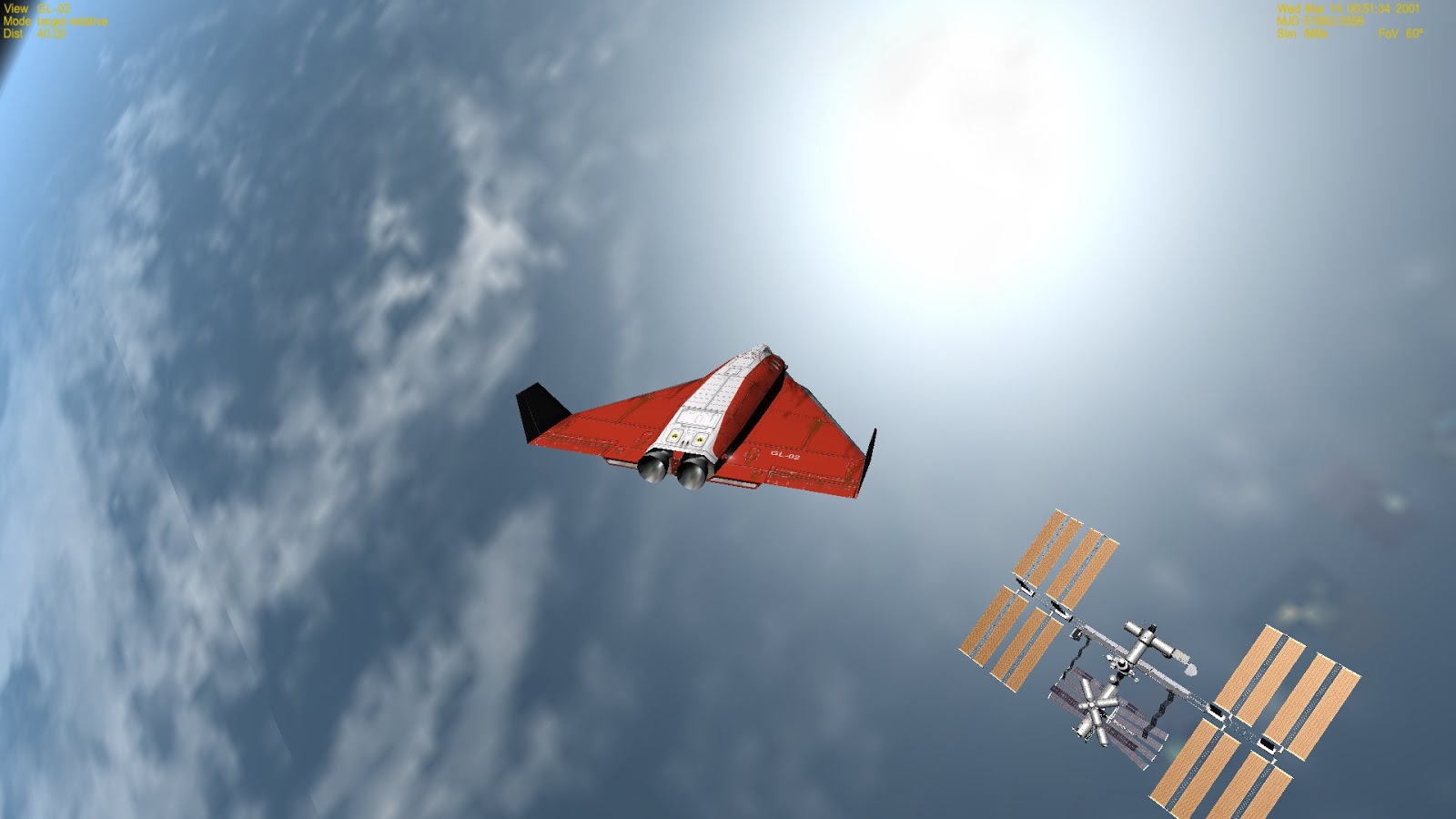 RangerX3X: Orbiter Space Flight Simulator Delta Glider Test Flight