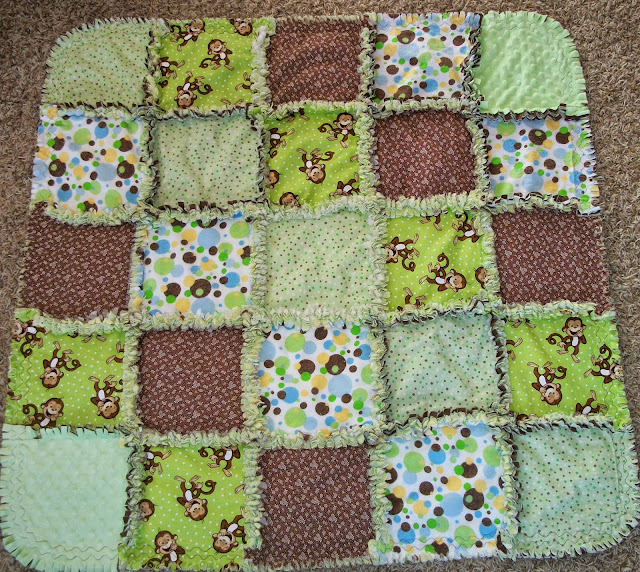 Deerecountry Quilts : Monkey rag quilt
