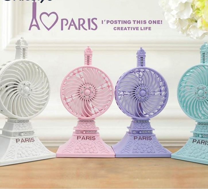 Heaven Shop bd: USB Paris Tower Fan |Small Rechargeable Cute Pocket ...