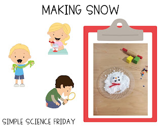 Simple Science: Making Snow | First Grade Buddies