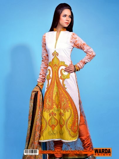 New Pk-Fashion: Warda Spring/Summer Collection 2014/15 | WARDA Prints Lawn/Chiffon/Chicken