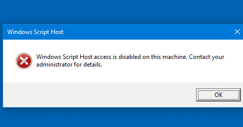 Cara Mengatasi Error Windows Script Host Access is Disabled di Windows ...