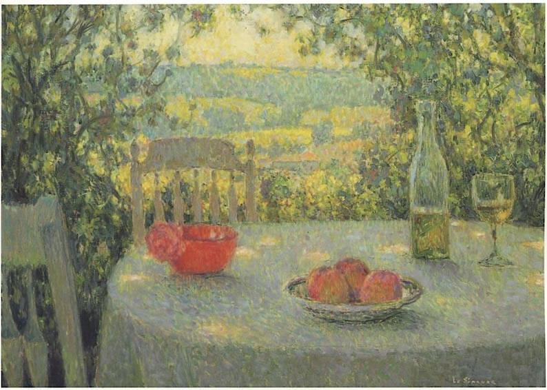 Henri Le Sidaner (1862-1939) La table Collection privée