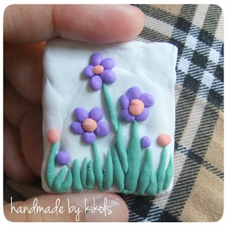 handmade by kikols: bunga sederhana dari clay :D