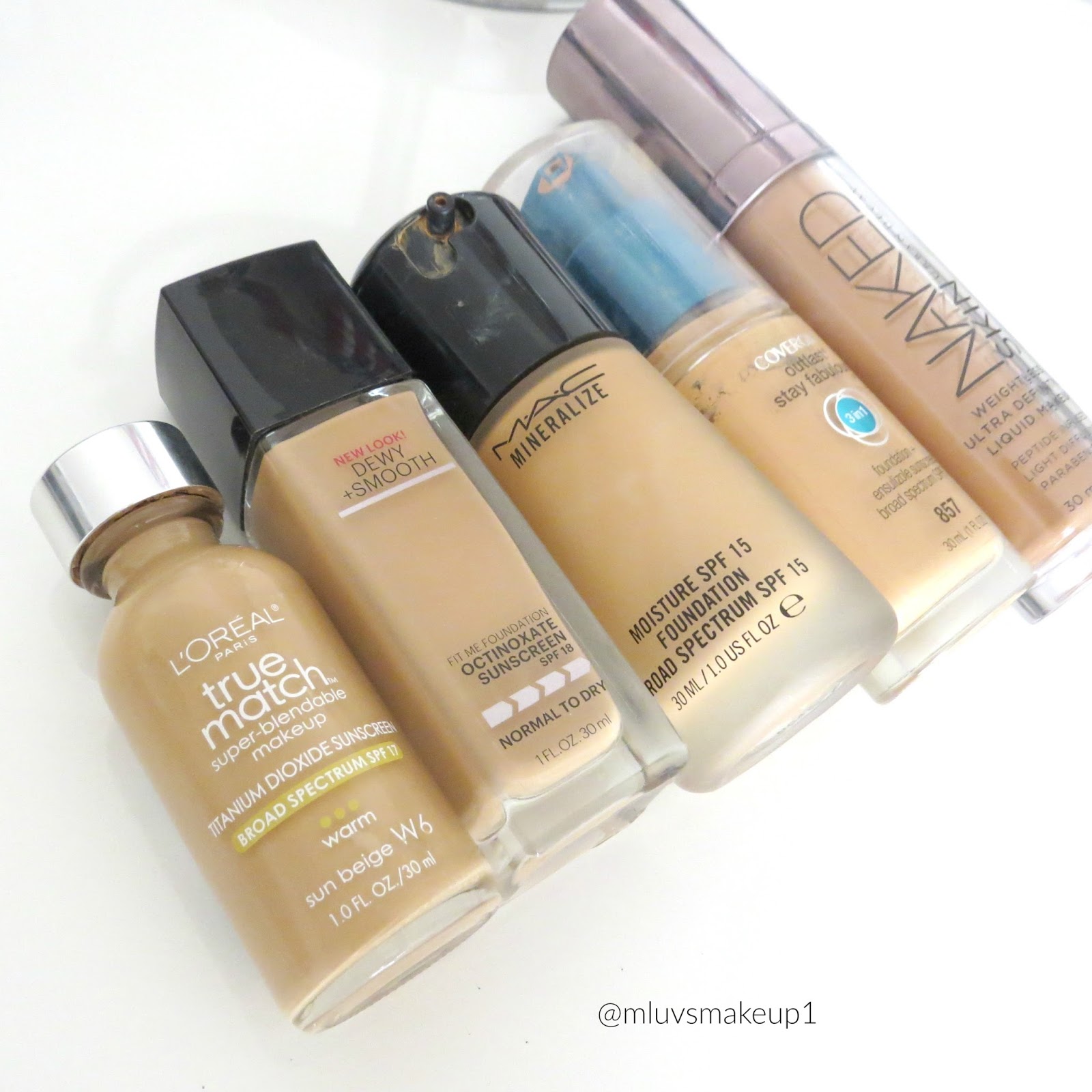 Muslimahluvsmakeup: My Top Five Liquid Foundations and Swatches