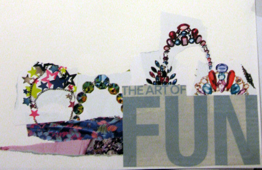 Pattern and Surface: Collage and text work