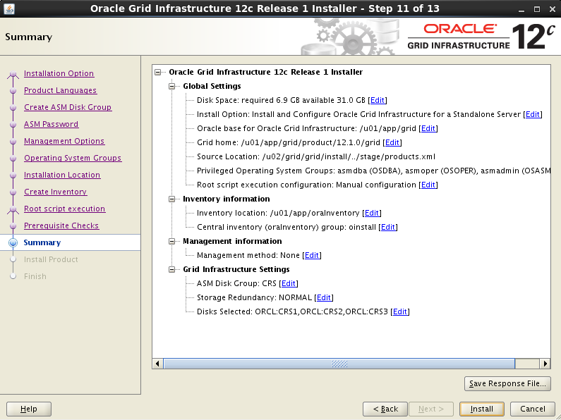 Installing Oracle 12c R1 Grid Infrastructure on Linux 7 | OracleNext - Solution to your Oracle ...