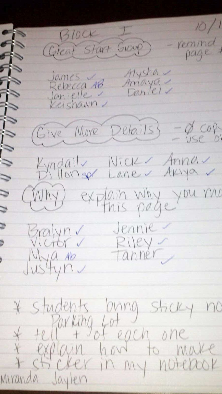 McElhinny's Center Stage: How Do I Use All of These Jottings to Help My ...