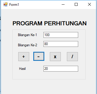 Membuat Aplikasi Penjumlahan, Perkalian, Pembagian dan Pengurangan ...