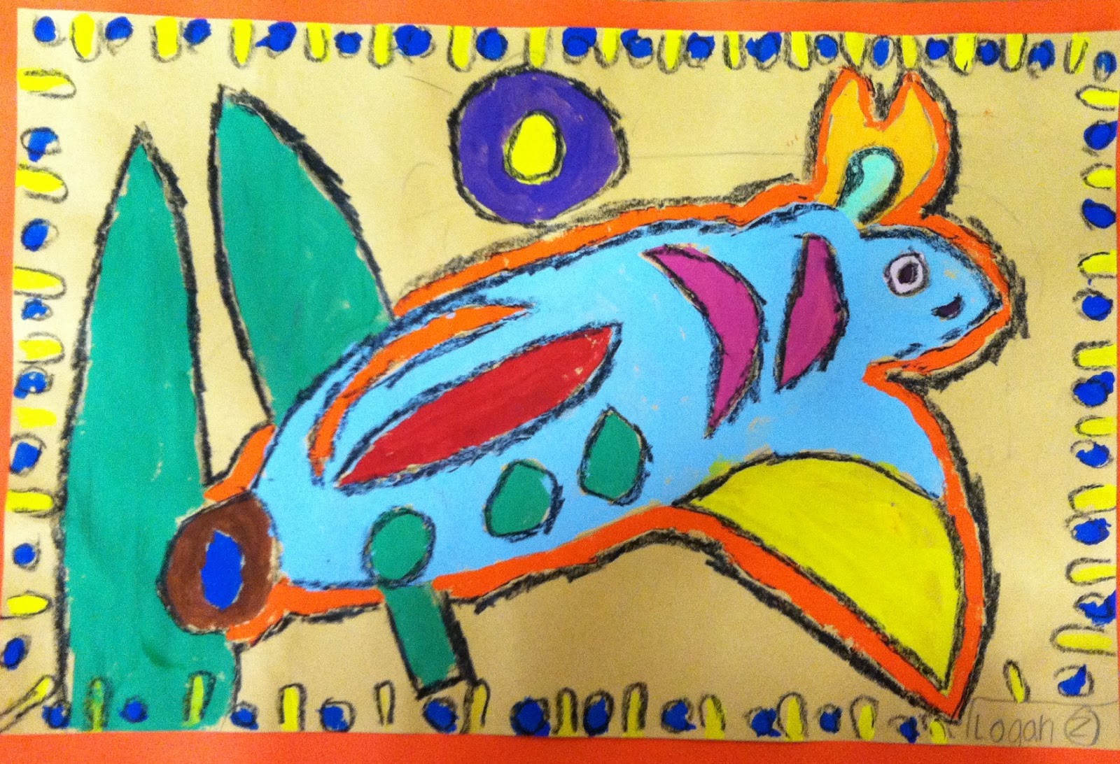 ART with Mrs. A: Norval Morrisseau and 3rd Grade Animal Paintings