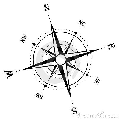 Color, collage, and much more: compass rose designs on metal