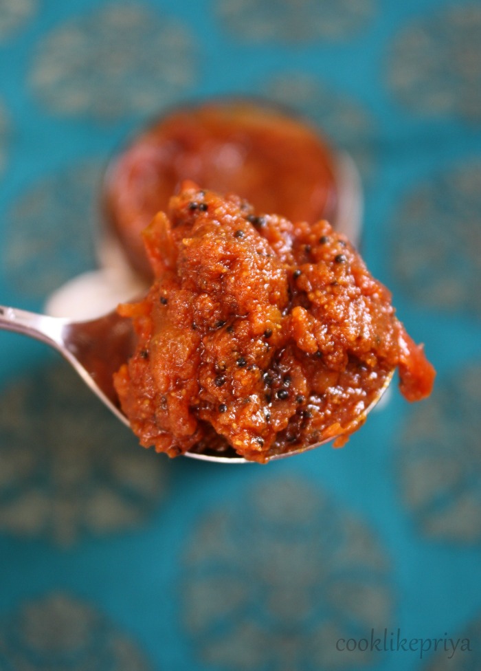 Cook like Priya: Tomato Pickle | Indian Pickle Recipe | Quick Tomato ...