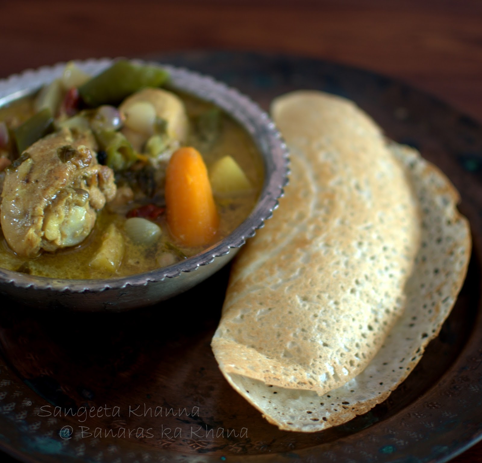 banaras ka khana: kerala chicken stew with appam ..comfort food for ...