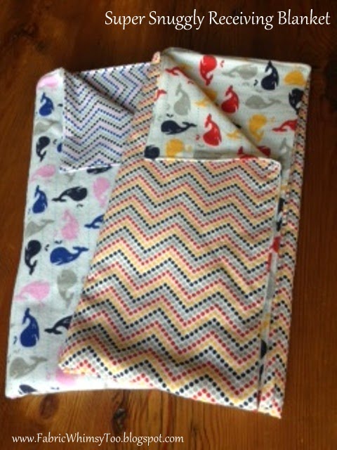 Fabric Whimsy Too!: Tutorial: Baby Receiving/Swaddling Blanket