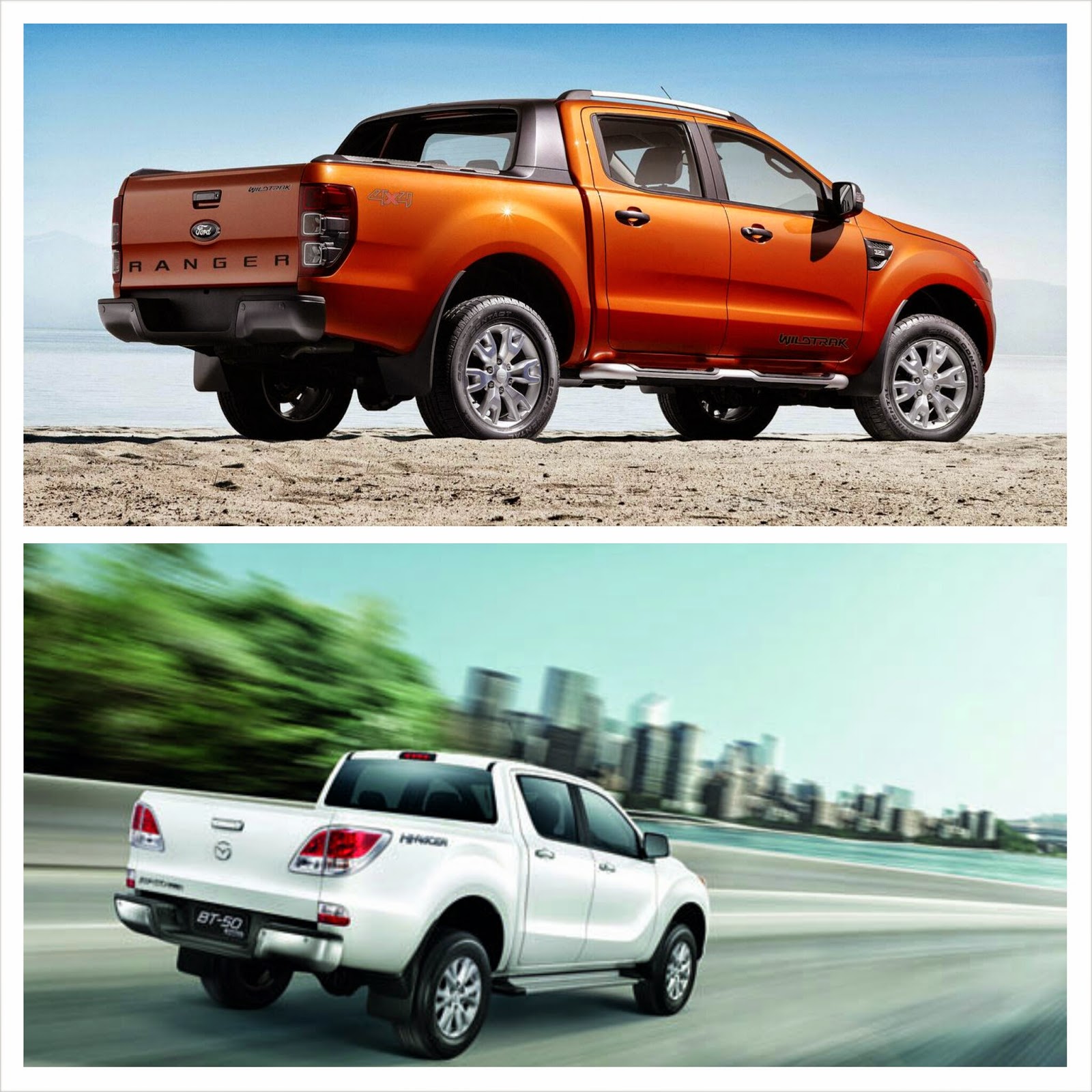 Car News Update: เปรียบเทียบมวยคู่เดือด ตอนที่ 13 : Ford Ranger VS ...