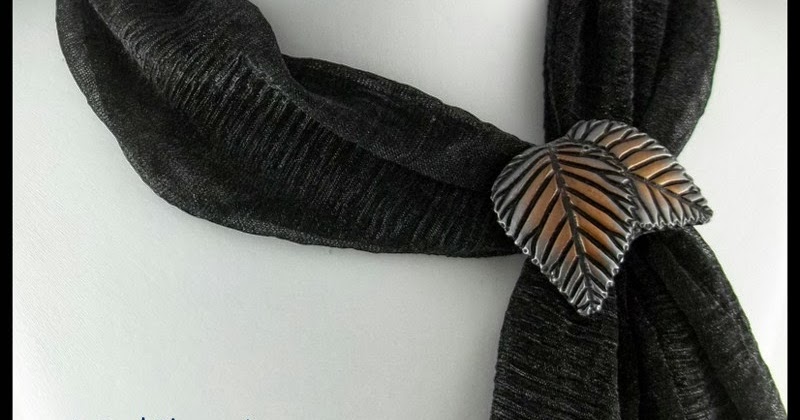 2 Good Claymates: How to Attach a Scarf Clip Ring to a Polymer Clay Art ...