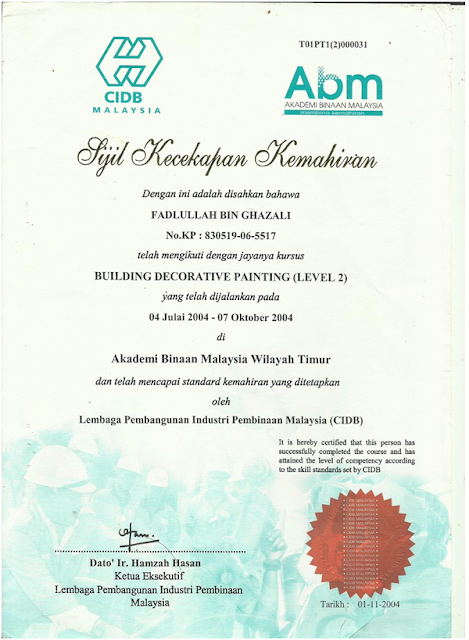 Kursus Kemahiran Percuma: LAMPIRAN /CONTOH SIJIL-SIJIL KECEKAPAN ...