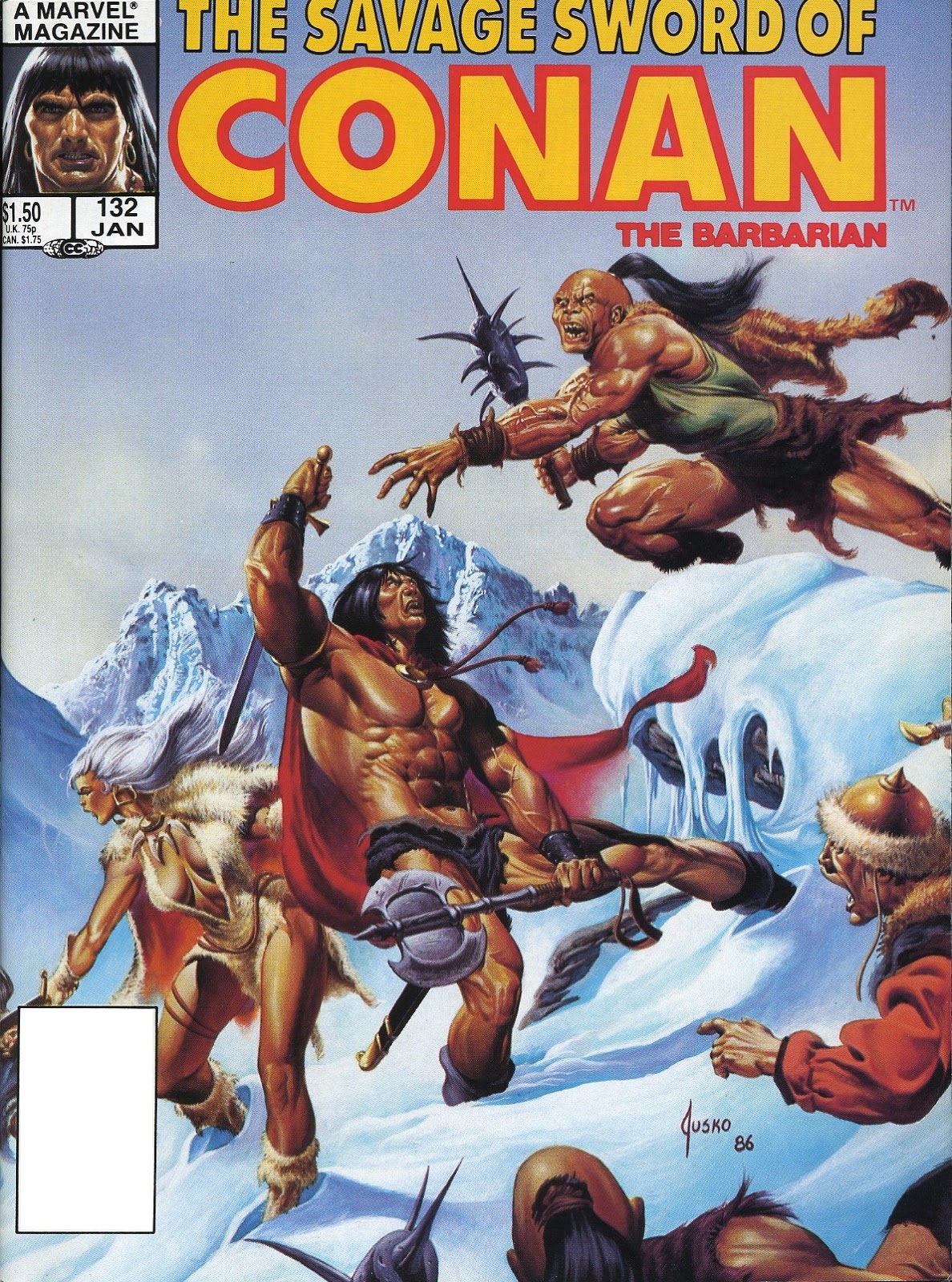 Marvel Comics of the 1980s: 1986-87 - Joe Jusko's covers for The Savage ...