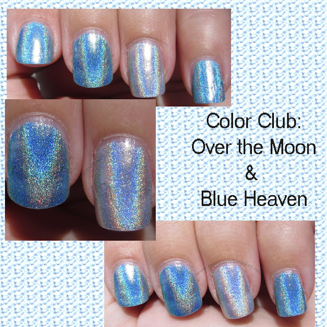 The Manicured Monkey: Color Club: Blue Heaven & Over The Moon