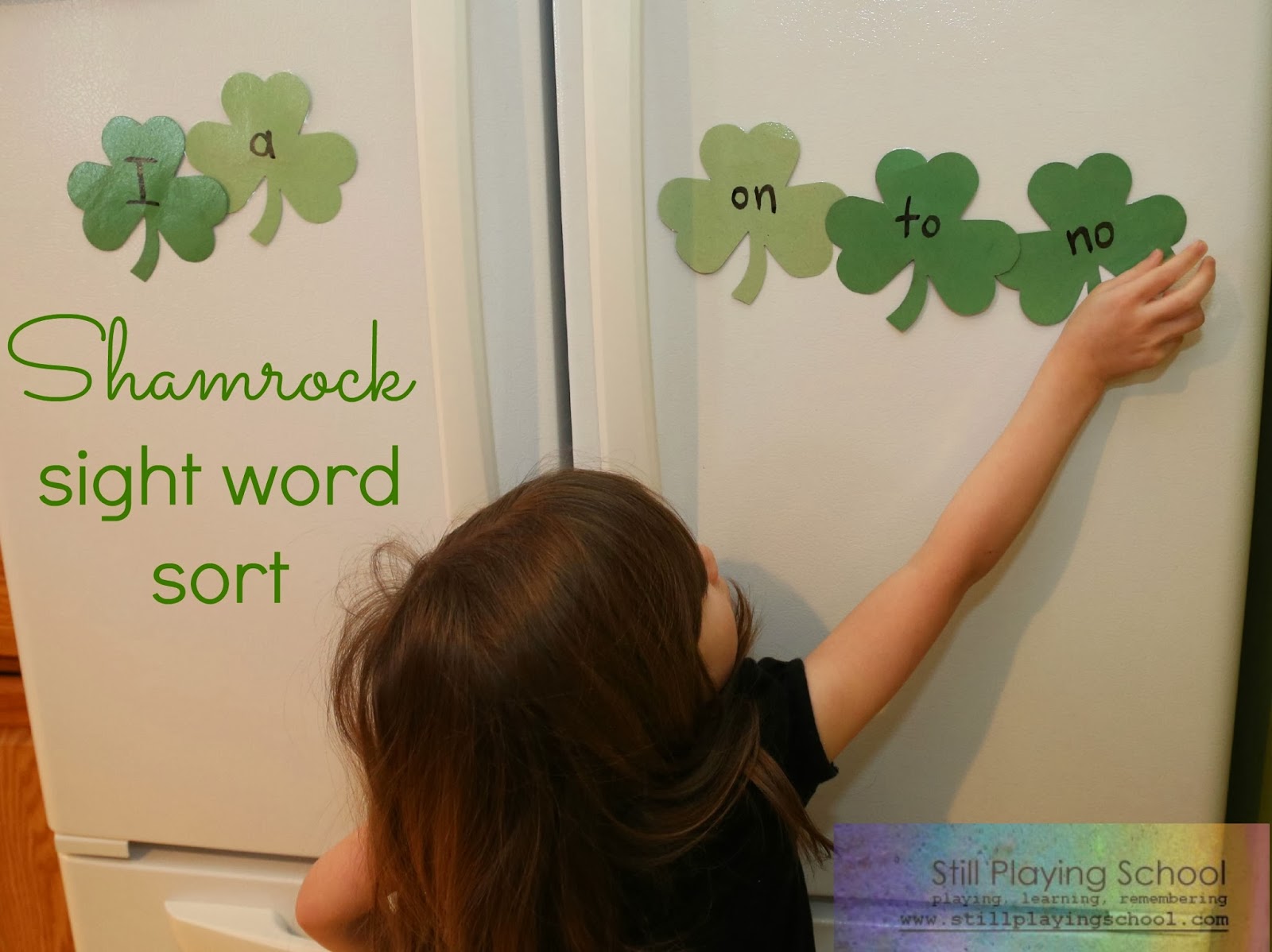 Sight Word Sorting with Shamrocks | Still Playing School