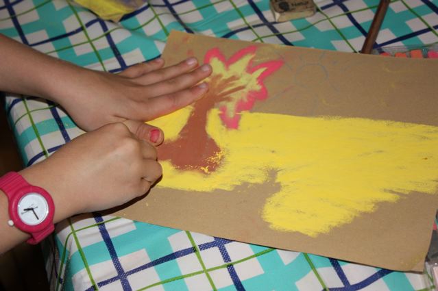 Explore and Express: Art Project: Sandpaper & Chalk Pastels