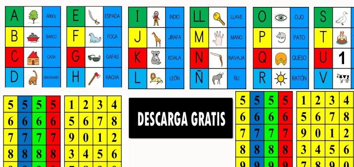 ABECEDARIO Y NÚMERO EN PICTOGRAMAS PPT Y PDF ~ Recursos Educativos