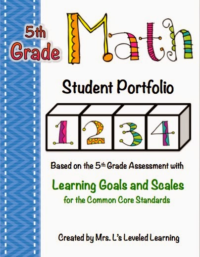 Mrs. L's Leveled Learning: FREE Student Progress Portfolios *Revised*