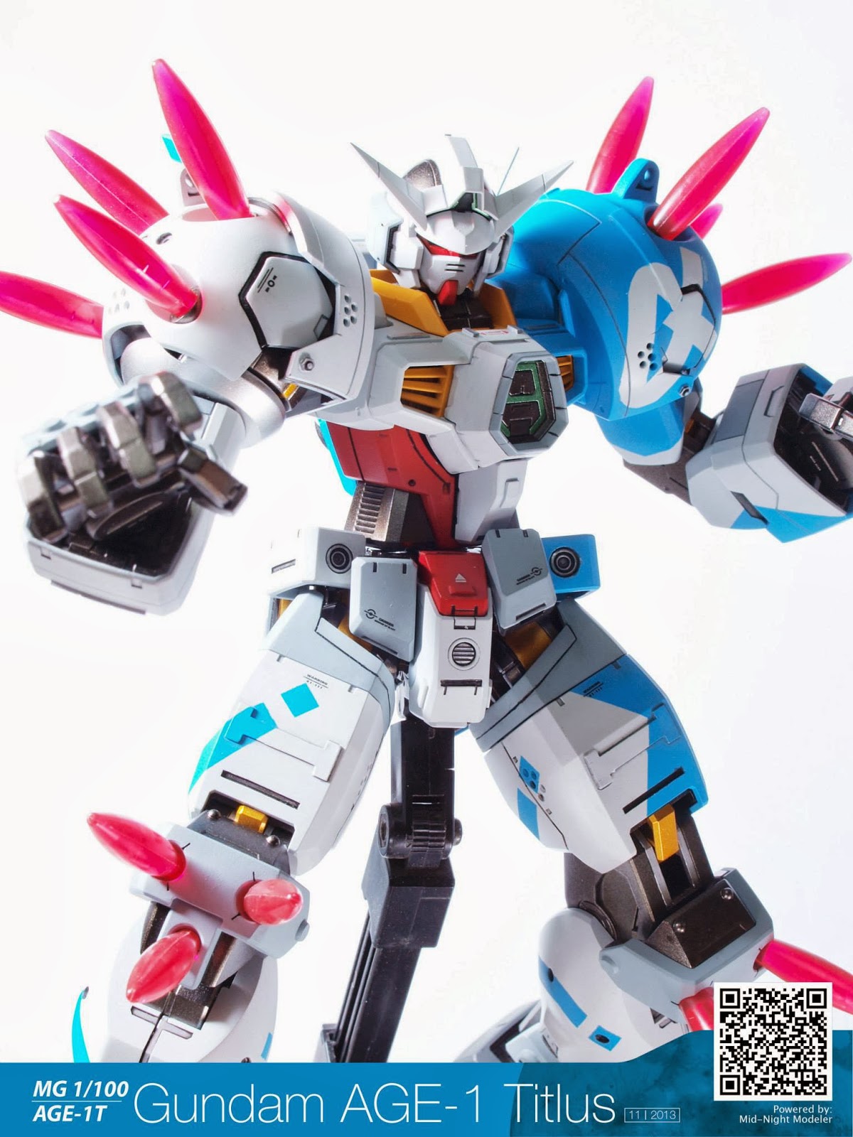 GUNDAM GUY: MG 1/100 Gundam AGE-1 Titus - Customized Build