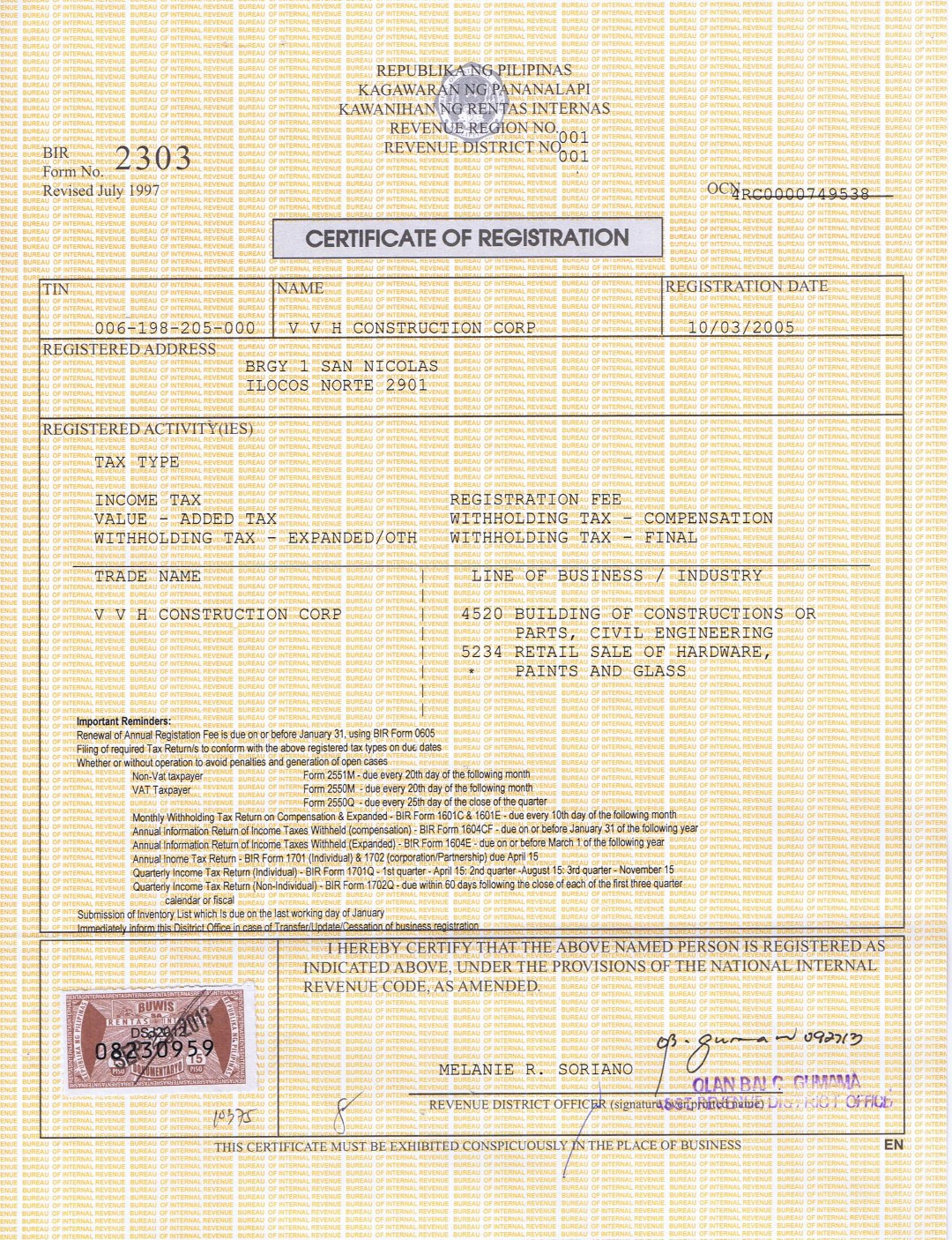 bir 2303 - philippin news collections