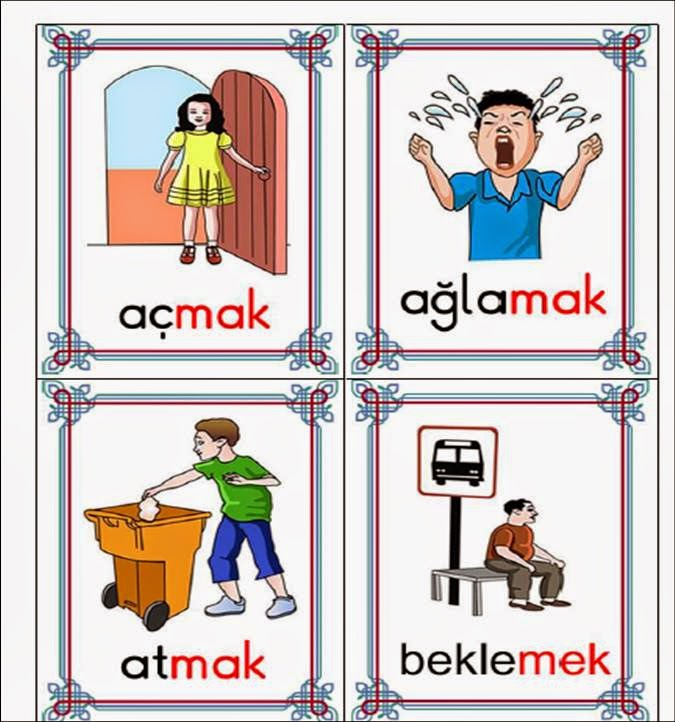 ÖZEL EĞİTİM ÖĞRENCİLERİ İÇİN MATERYAL ARŞİVİ : Eylem Kartları